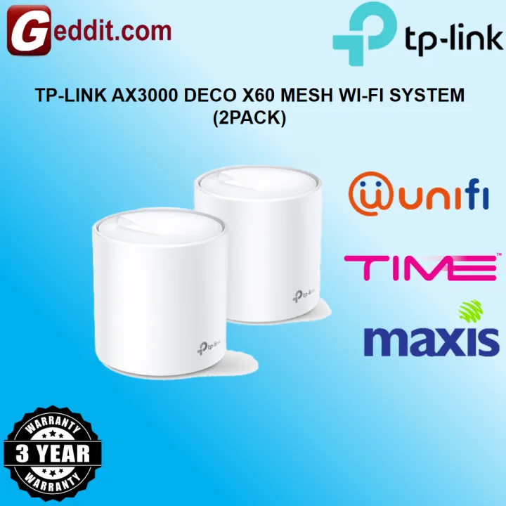 2025 Activity Subsidy TP-LINK Wi-Fi 6 Deco X60 11AX AX3000 Next-Gen ...