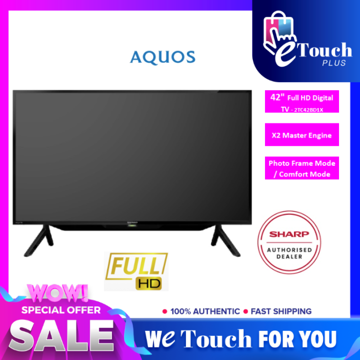 SHARP 42" FULL HD LED Digital Television [ 2TC42BD1X ] / 4K UHD HDR ...