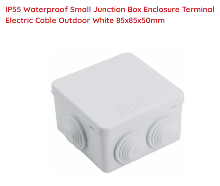 IP55 Waterproof 85x85x50mm Junction Box Plastic ABS Enclosure Small Electrical Junction Boxes ...