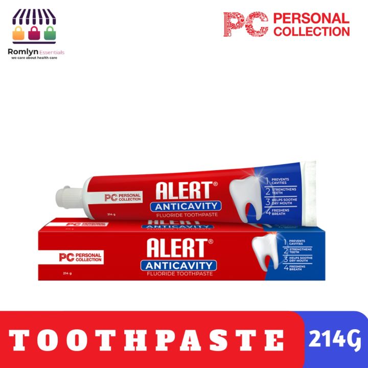 PC | NEW Alert | Anticavity | Fluoride Toothpaste | 214Grams | Lazada PH