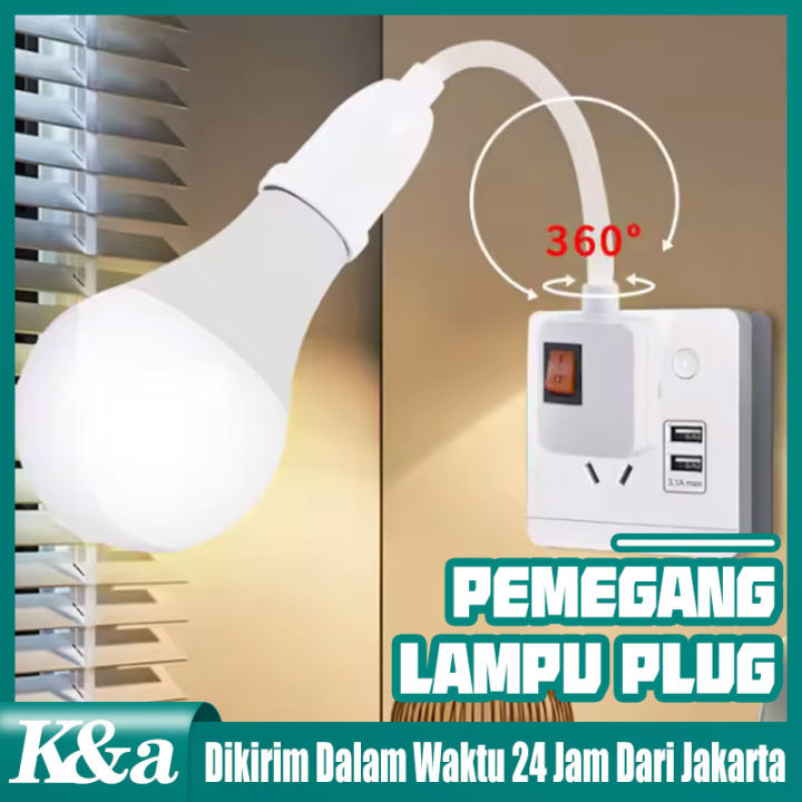 Fitting Lampu Flexible / Fitting Lampu Colok / Lampu Tidur / Lampu ...