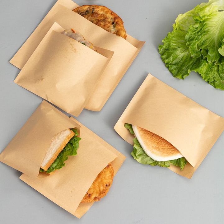 [READY STOCK]+/-50s ANTI-OIL PAPER BAG /FRIES BAG/WAFFLE PAPER BAG | Lazada