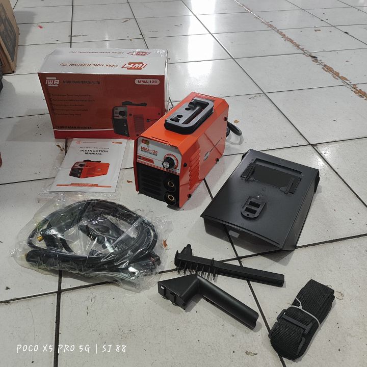 Mesin Las Listrik 400 Watt Basic Full Set Mesin Las MMA-120Ampere Mesin ...