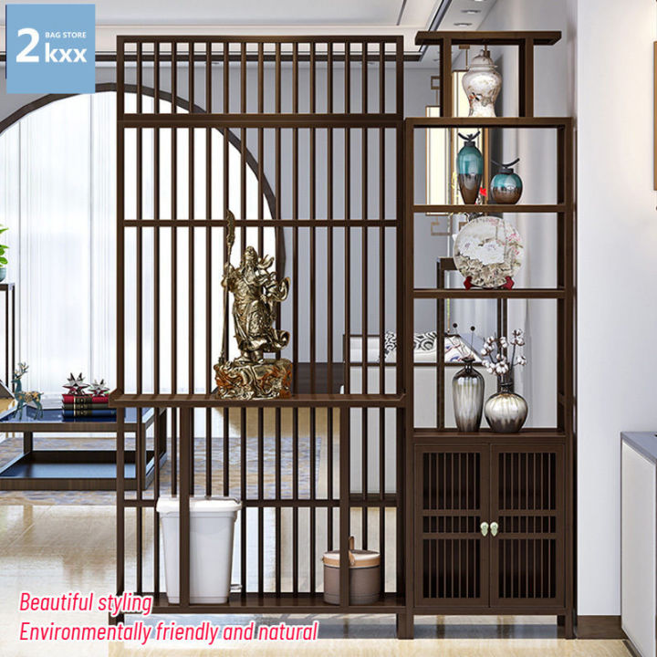 2kxx Modern Chinese Style Room Divider and Screen, Solid Wood Entrance ...