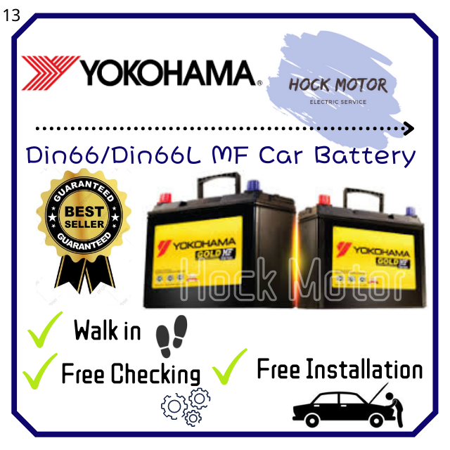 Din66/Din66L 56618 MF Yokohama battery for Peugeout, Audi, VW, Benz ...