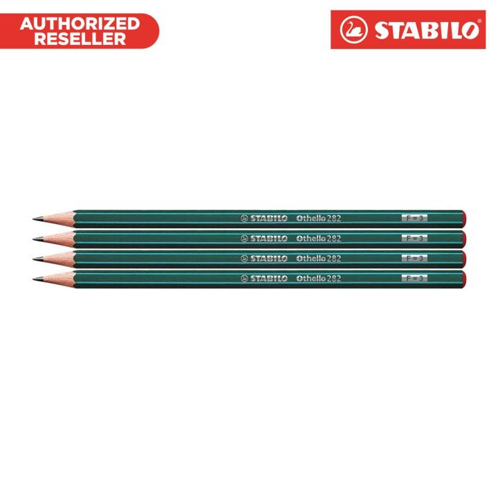 STABILO Othello 282 Graphite Pencil (F), Set of 4 | Lazada PH