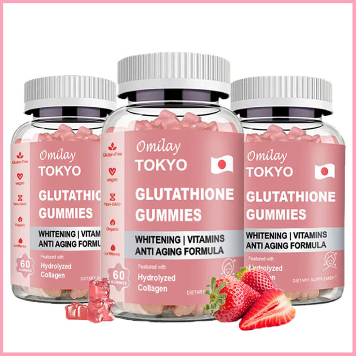 Omilay Glutathione Gummies Anti-Aging/Boost Energy Gummy Skin Care ...