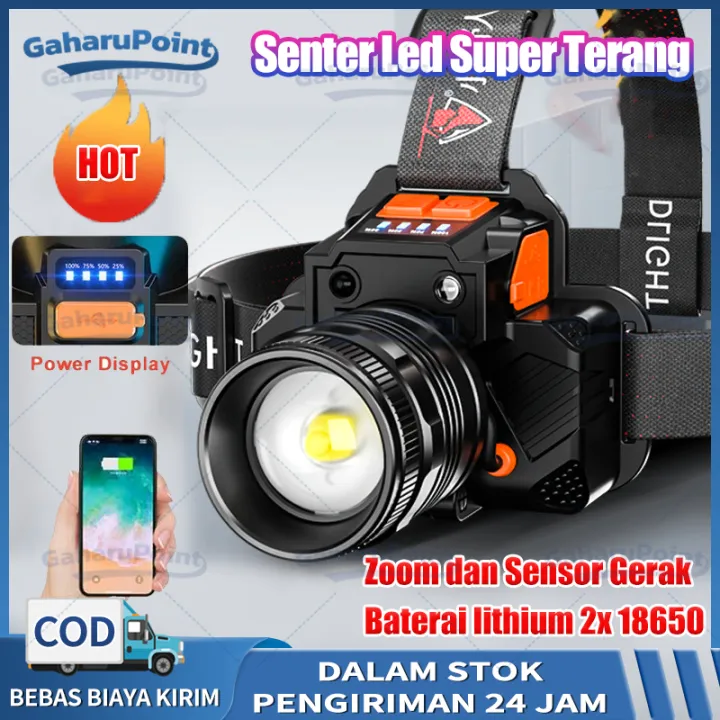 Senter Led Super Terang/led Senter Super Terang/Senter Kepala Led Glare T8 Zoom/lampu Senter ...