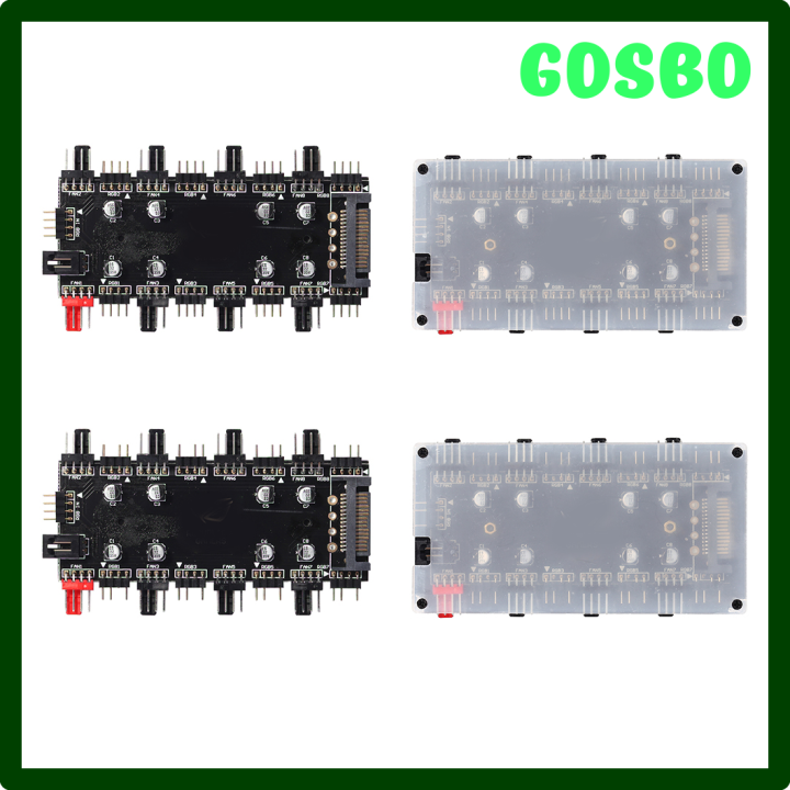 GDSBD RGB PWM Hub Computer Speed Controller Adapter Dimming Temperature ...