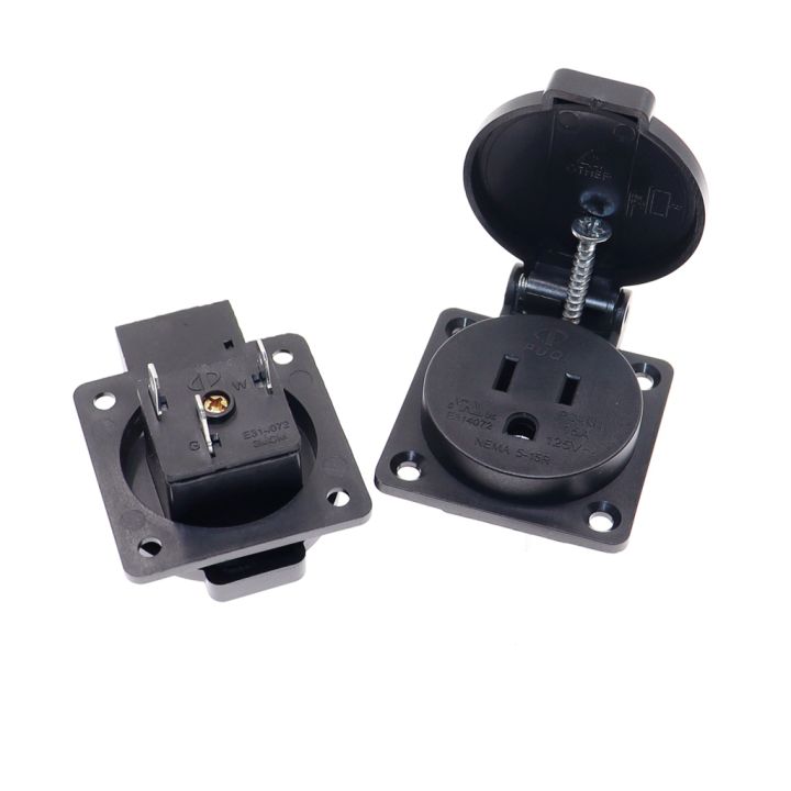 US NEMA 5-15R AC Power Industrial Socket 125V 15A Multifunction Outdoor ...