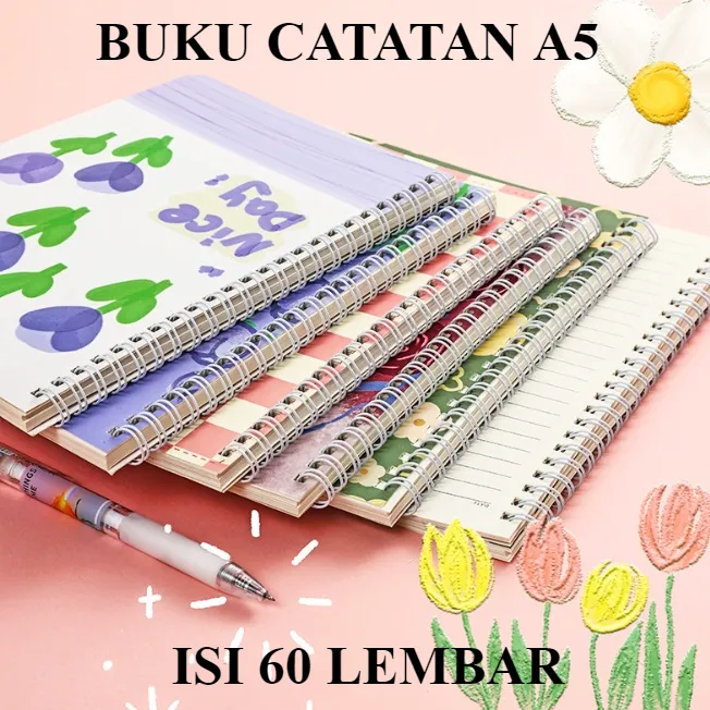 NOTEBOOK A5 BUKU CATATAN ISI 60 LEMBAR NOTE BOOK A 5 ISI 60LEMBAR ...