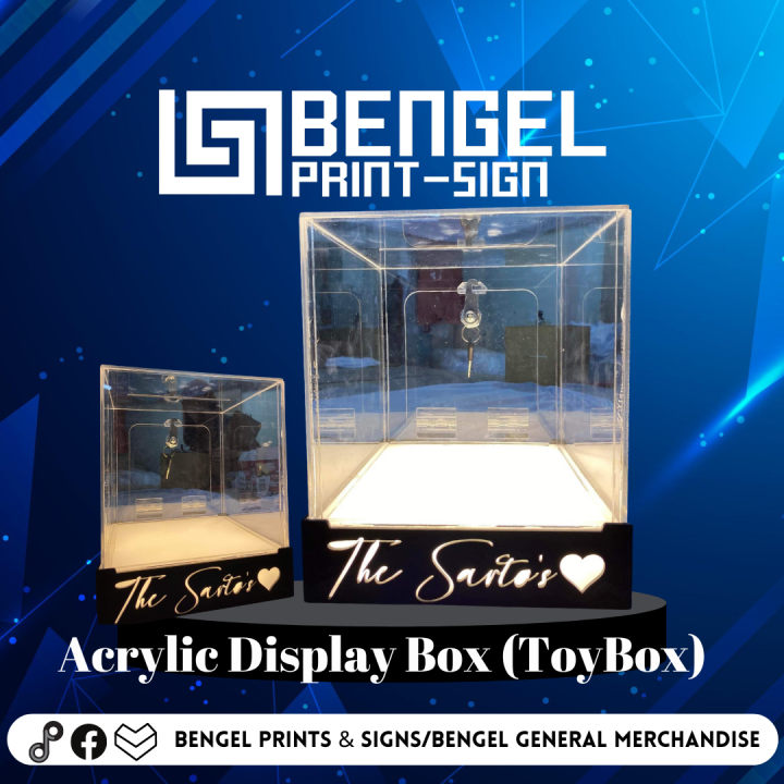 ACRYLIC DISPLAY BOX WITH LED LIGHT (WE CUSTOMIZE) | Lazada PH