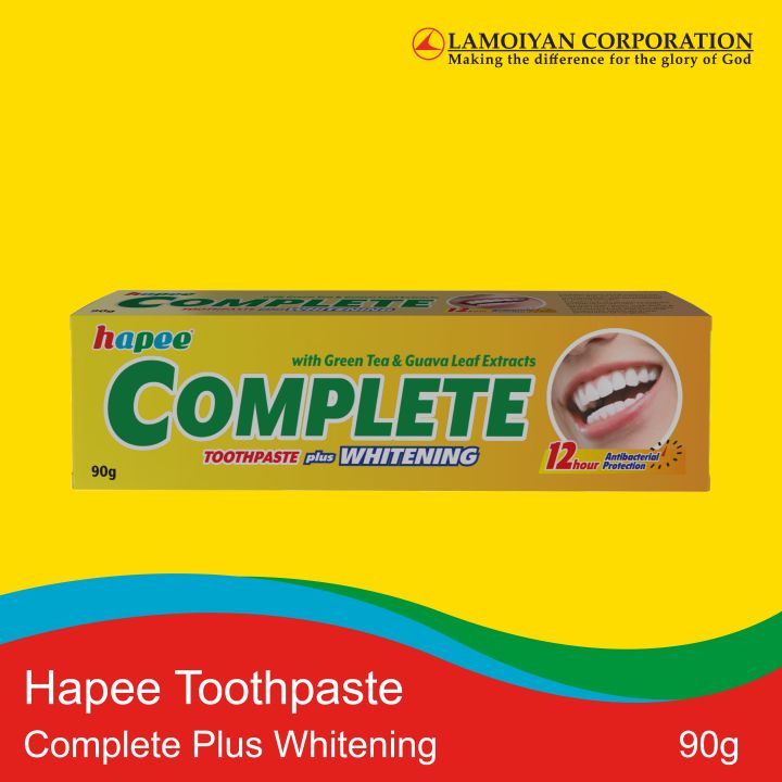 Hapee Complete Plus Whitening 90g | Lazada PH
