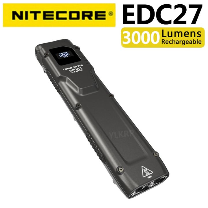 Nitecore EDC27 3000 lumen flashlight supports USB-C direct charging ...