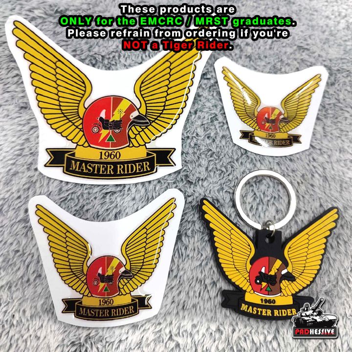MASTER RIDER EMBOSSED STICKER KEYHOLDER NAME PLATE | Lazada PH
