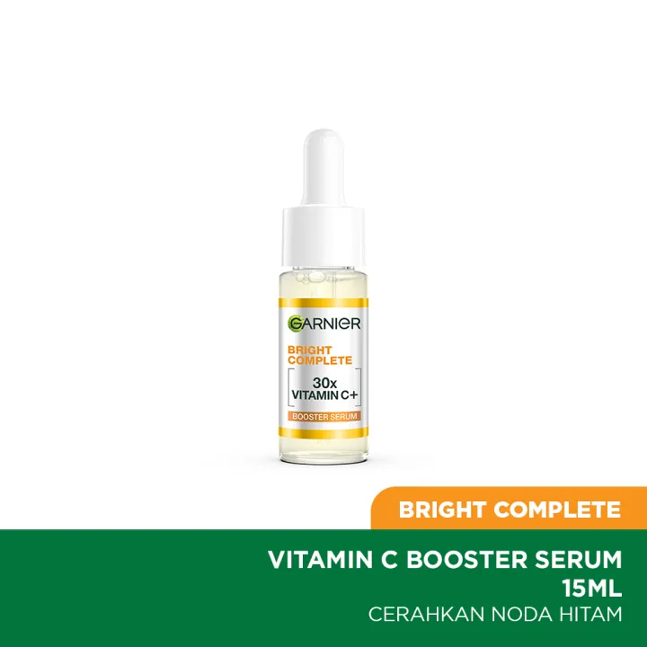 Garnier Bright Complete Vit C BOOSTER SERUM 15ML KUNING KECIL | Lazada Indonesia