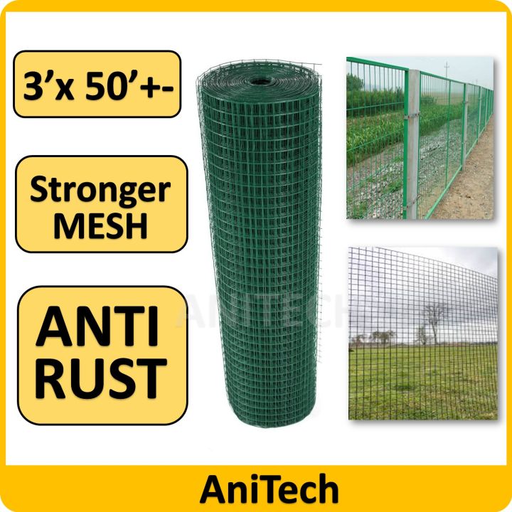 Green PVC Coated Wire Mesh Green Netting Dawai Getah Hijau Green PVC ...