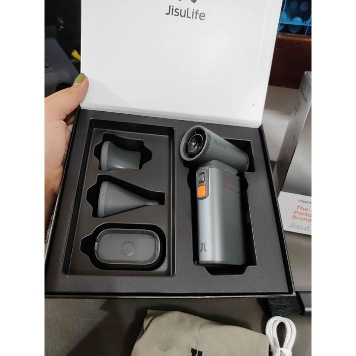 JISULIFE Mini Fan Hand Held Jet Fan ULTRA1 (LIGHT BROWN) 3-in-1 Cooler ...