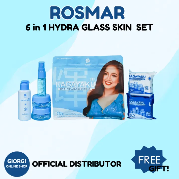 NEW PACKAGING! Rosmar Kagayaku Hydra Glass Skin 6 IN 1 Set | Lazada PH
