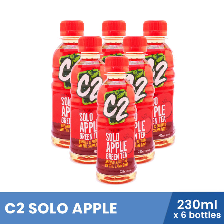 C2 Solo Apple 230ml x 6 bottles, ready to drink beverage, ice tea ...
