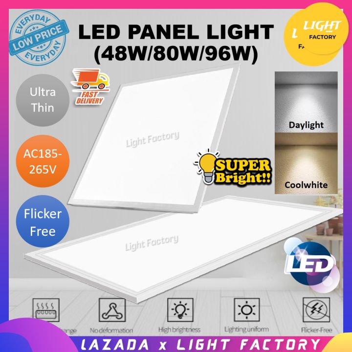 LED Backlit Panel Light 48W 80W 96W Office Lighting 2x2ft 2x4feet Panel ...
