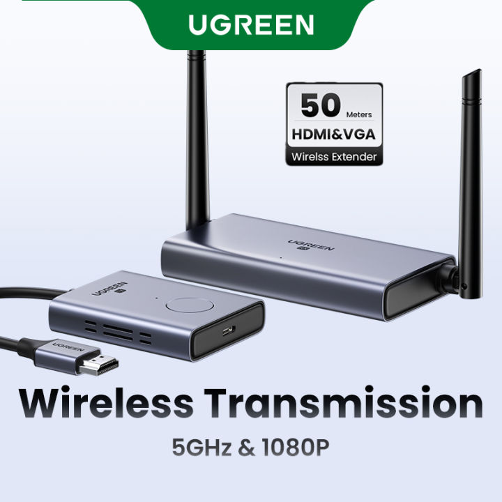 UGREEN 50M Wireless HDMI Extender Video Transmitter & Receiver Kit 5G ...
