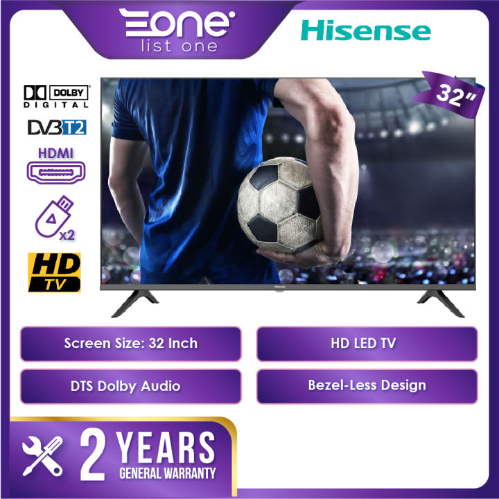 【24H Ship Out】Hisense 32 Inch HD LED TV 32A5200F | Bezel-less TV | DTS ...