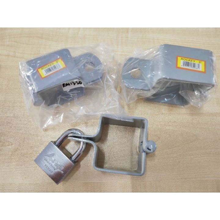 LS GEMILANG ROCKY 2'' 3'' PADLOCK COVER BRAKET PADLOCK BRACKET GATE ...
