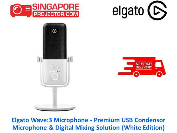 Elgato Wave:3 Microphone - Premium USB Condensor Microphone & Digital ...
