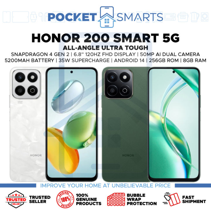 [Malaysia Set] Honor 200 Smart 5G (256GB ROM | 8GB RAM) 1 Year Honor ...