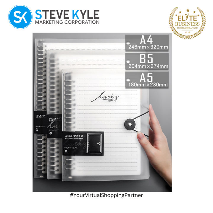 Plastic Shell Matte Binder Journal Diary Writing Pads Stationery ...