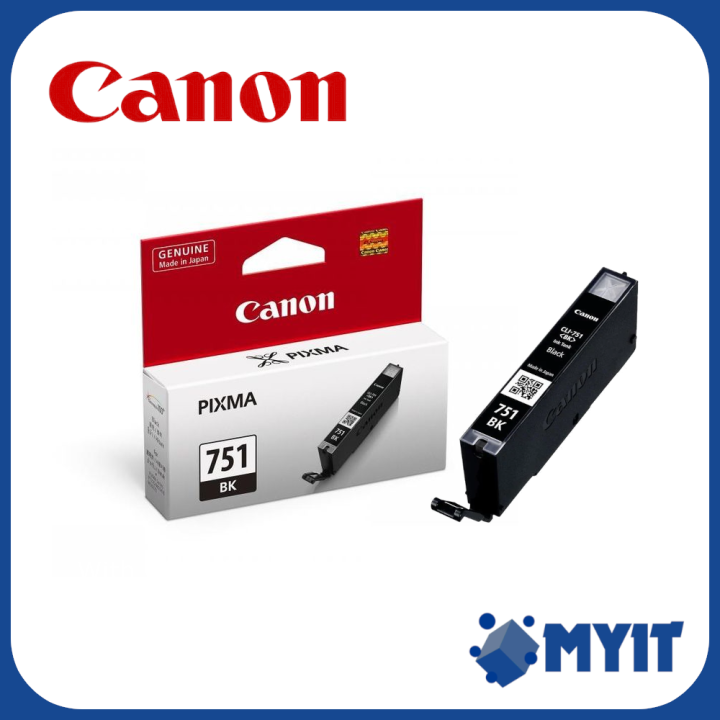 Canon CLI-751 Black Ink Cartridge Original Genuine | Lazada