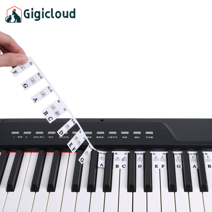 Piano Keyboard Note Labels 88 Keys / 61 Keys Removable Piano Notes ...