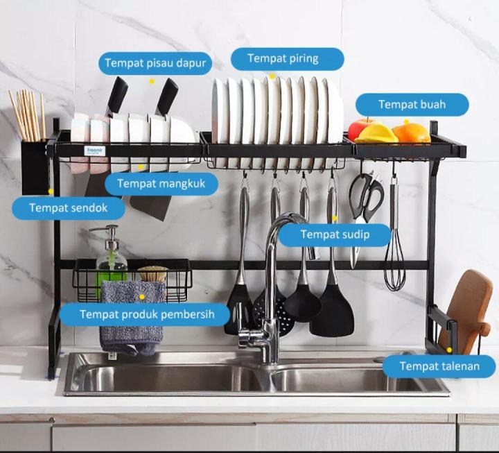 Wastafel Rak piring serbaguna aneka ukuran murah terlaris | Lazada ...