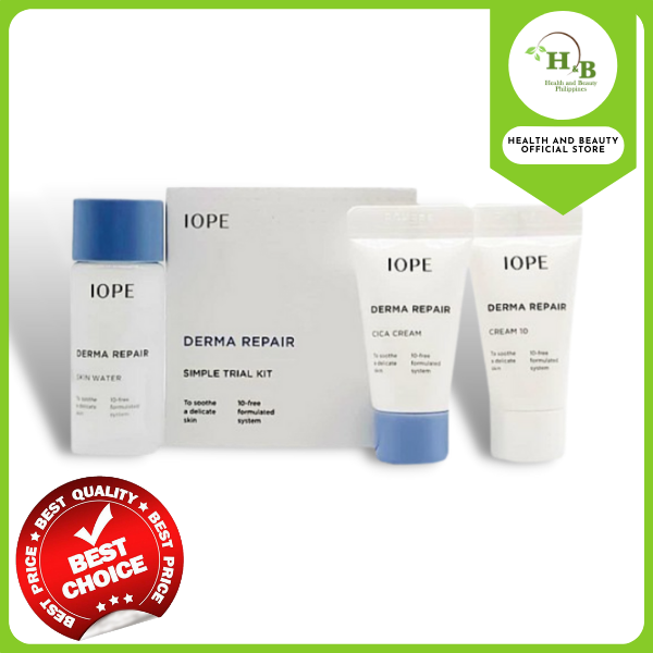 IOPE KOREA DERMA REPAIR SIMPLE TRIAL KIT 3 ITEMS AUTHENTIC SKINCARE SET ...
