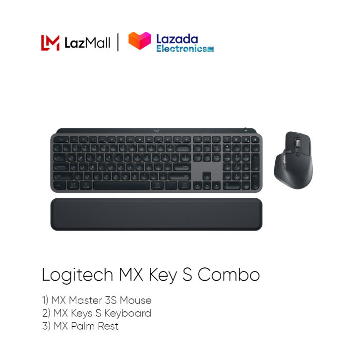 Logitech MX Keys S Performance Combo: MX Master 3S, MX Keys S & MX Palm ...