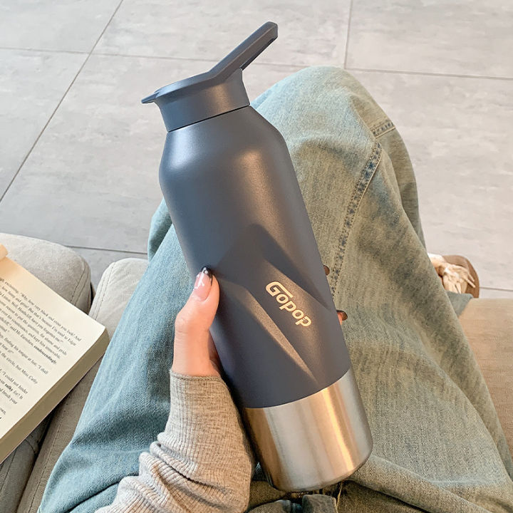 GOPOP Travel Tumbler Cup Stainless Steel Thermos Mug Bottle Flask Botol Air Viral Tahan Sejuk ...