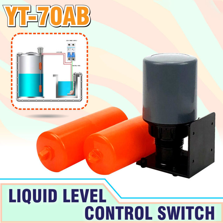 Double Float Suspension Automatic Liquid Level Controller Pump Switch YT-70AB Float 220V Water ...