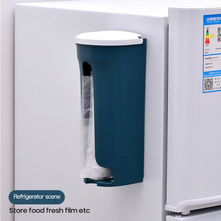 RomanticHouse Wall Mounted Plastic Bag Holder Trash Bag Dispenser ...
