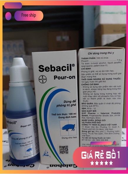[Giá rẻ] SEBACIL POUR - ON 100ML SẢN PHẨM SỬ DỤNG TRÊN HEO VÀ CHÓ BỊ ...