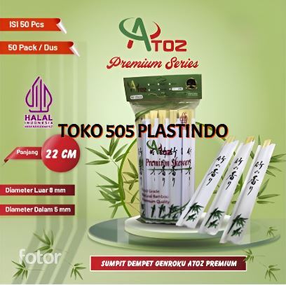 50 set SUMPIT DEMPET BAMBU SUMPIT GENROKU BUNGKUS KERTAS CHOPSTIK ...