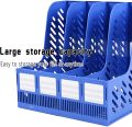 Desk File Organizer,Sturdy Magazine File Holder 4 Sections Book Desktop ...