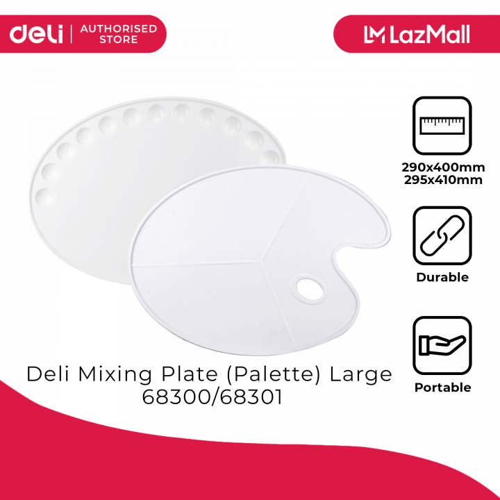Deli Mixing Plate (Palette) Large 68300/68301 | Lazada PH