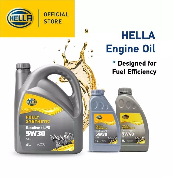 HELLA ENGINE OIL V 0W20/5W30/5W40/10W40/15W40 SN 4L | Low Viscosity ...