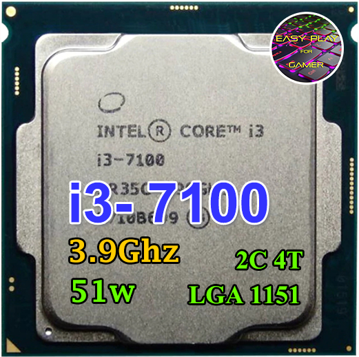 ซีพียู CPU Intel Core i3-7100 2คอ 4เทรด 51W LGA 1151 ฟรีซิลิโคน1ซอง i3 ...