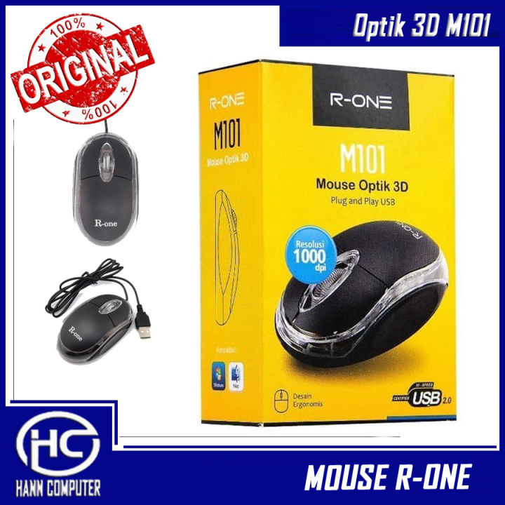 MOUSE USB KABEL R-ONE M101 | Lazada Indonesia