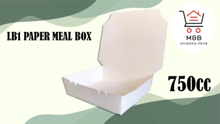 Paper Meal box 25pcs per pack spaghetti/LB1/LB2/LB3 | Lazada PH