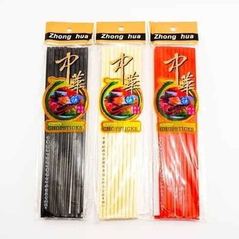 Sumpit Bahan Plastik Melamine, Sumpit Isi 20 Melamin, Sumpit Warna ...