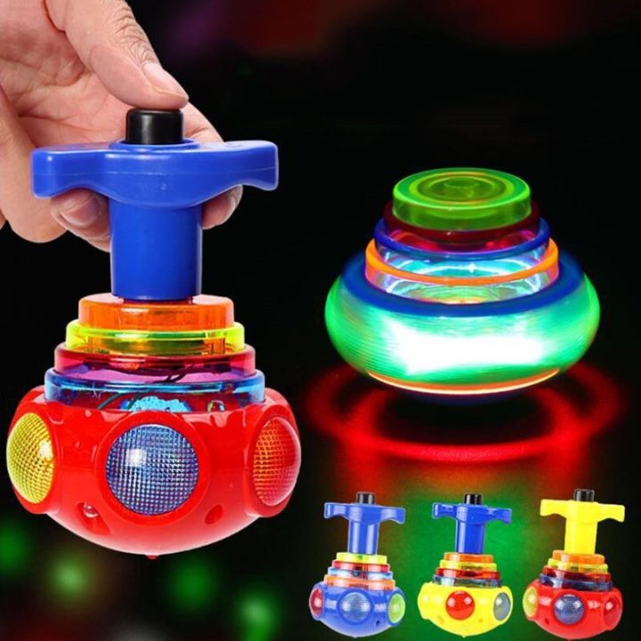 Diya Luminous Gyro Toy Light Laser Spinning top toy children's flash ...