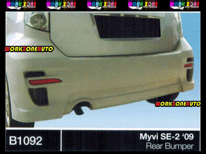 B1092 Perodua Myvi 09 SE-2 Fiber Rear Bumper Body kit Bodykit | Lazada